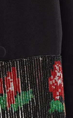 Posse Exclusive Rosanna Embellished Crepe Top