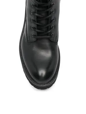 Woolrich Leather Biker Boots