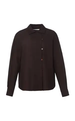 RÙADH The Bow Lightweight Wool Shirt - Brown