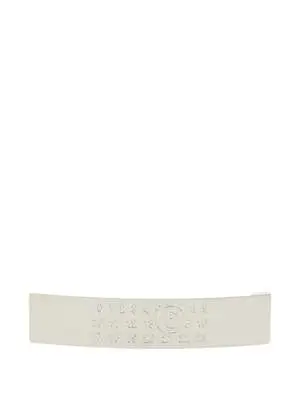 MAISON MARGIELA Wide Logo Cuff Bracelet - Silver