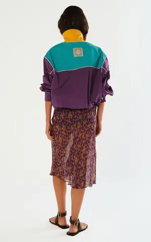 SIEDRES Vento Cotton-blend Color-block Jacket