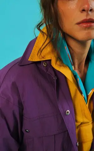 SIEDRES Vento Cotton-blend Color-block Jacket