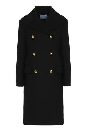 PRADA Prada Stylish Virgin Wool Jacket With Lapel Collar