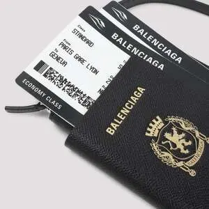 Balenciaga Passport Phone Holder - Black