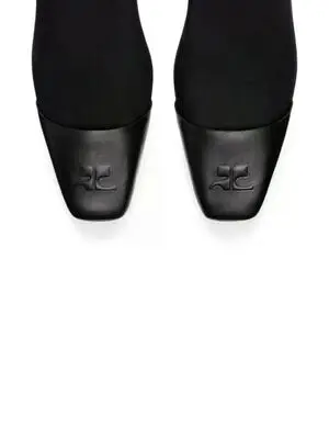 COURREGES Leather-cap Thigh-high Boots