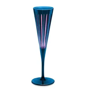 L'Objet Prism Champagne Flutes - Blue