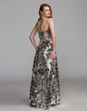 MAC DUGGAL COLLECTION Hand Embellished Strapless Ball Gown
