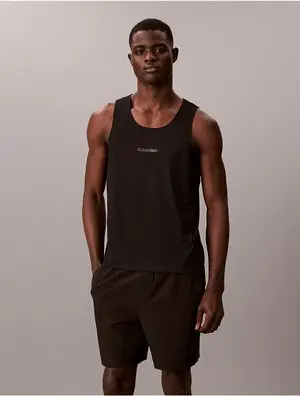 Calvin Klein Icon Sport Mesh Tank Top - Black