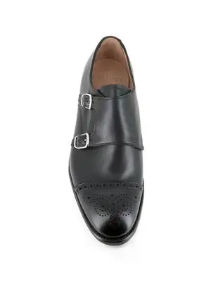 CHEANEY Brogue Double-strap Monk Shoes