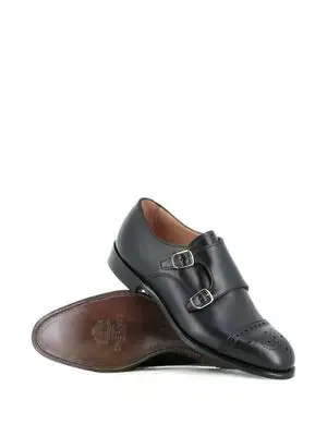 CHEANEY Brogue Double-strap Monk Shoes
