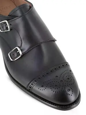 CHEANEY Brogue Double-strap Monk Shoes