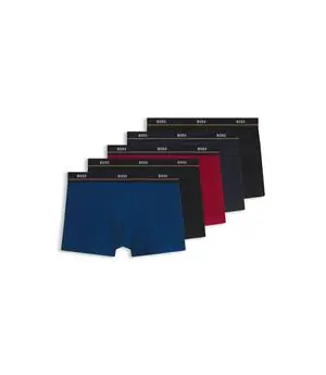 BOSS Five-pack Stretch-cotton Trunks - Patterned