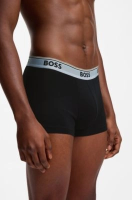 BOSS Three-pack Stretch-cotton Trunks