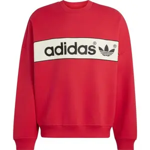 Adidas Graphic Logo Block Sweatshirt - Pure Ruby