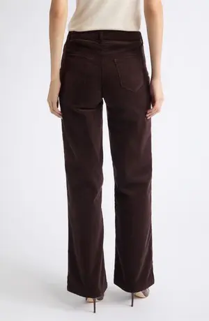 L'Agence Scottie Wide Leg Velvet Pants