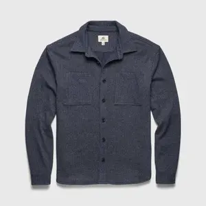 SURFSIDE SUPPLY CO. Louis Soft Herringbone Overshirt - Navy