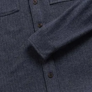 SURFSIDE SUPPLY CO. Louis Soft Herringbone Overshirt - Navy