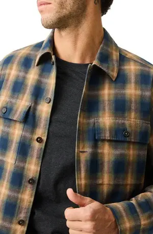 Rodd & Gunn Pinehaven Plaid Organic Cotton Overshirt
