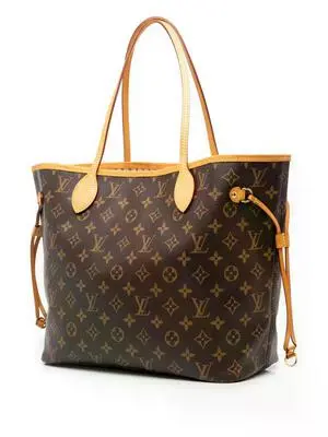 LOUIS VUITTON 2015 Monogram Neverfull Mm Tote Bag - Brown