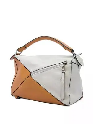 Loewe 2017 Medium Bicolor Calfskin Puzzle Satchel