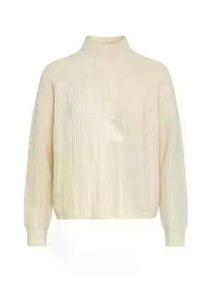 Max Mara Nettare Ribbed-knit Sweater - Neutrals