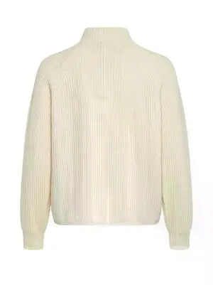 Max Mara Nettare Ribbed-knit Sweater - Neutrals