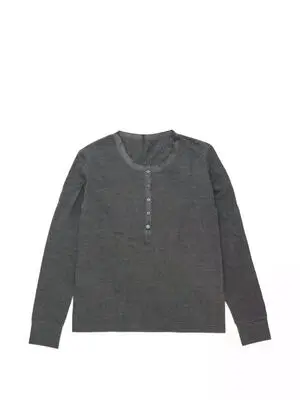 FORTELA Coralie Silk-edged T-shirt - Grey