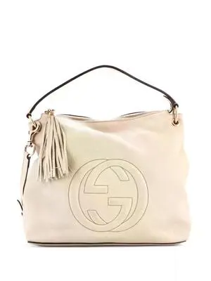 Gucci Soho Convertible Leather Large Hobo Bag - Neutrals