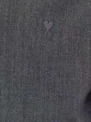 AMI Paris Wool-padded Jacket With De Coeur