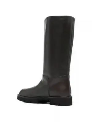 Dear Frances Loch Leather Knee-high Boots - Brown