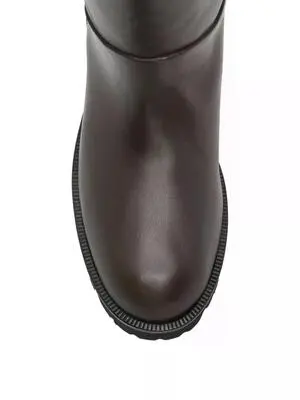 Dear Frances Loch Leather Knee-high Boots - Brown