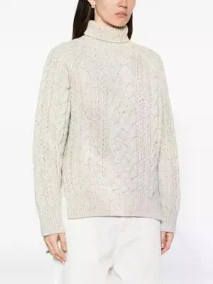TOTEME Cable-knit Turtleneck Sweater