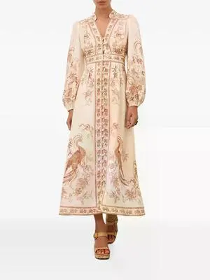 Zimmermann Indra Floral-print Midi Dress
