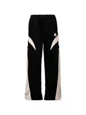 BREATH Logo-embroidered Panelled Track Pants - Black