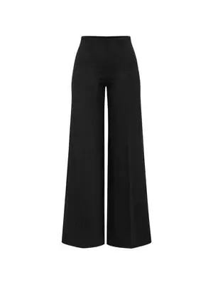 VICOLO High-waisted Wide-leg Trousers - Black
