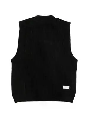 NINE:INTHE:MORNING Ribbed-knit V-neck Vest