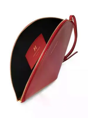 Carolina Herrera Consuelo Leather Clutch - Red
