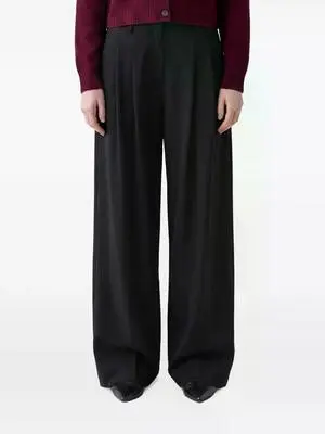 SUTTON NEW YORK Pleated Wide-leg Trousers