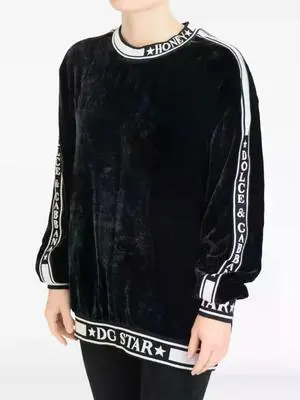 Dolce & Gabbana Logo-tape Sweater - Black