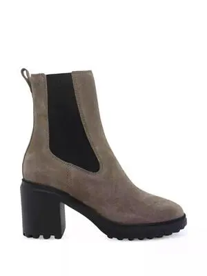 Hogan H724 Suede Chelsea Boots - Brown