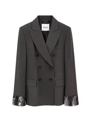 JUCCA Sequin-embellished Double-breasted Blazer