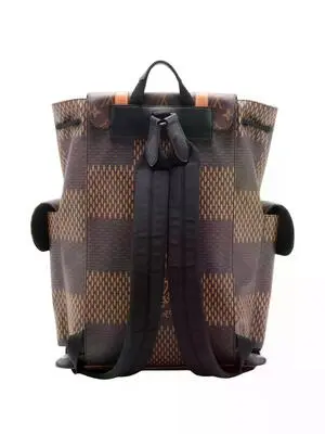 LOUIS VUITTON 2020 Nigo Giant Damier Ebene Monogram Christopher Backpack