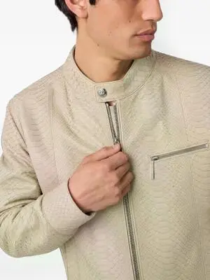 BILLIONAIRE Python-leather Jacket