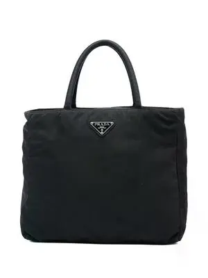 Prada 2000-2013 Tessuto Tote Bag - Black