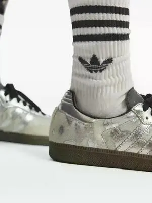Adidas Samba Metallic Sneakers - Silver