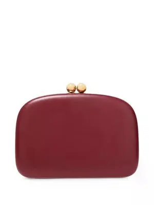Carolina Herrera Vega Leather Clutch Bag