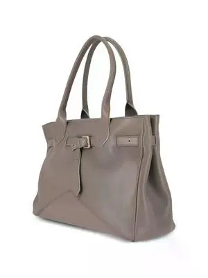 BALLANTYNE Kate 993 Buckle-detail Leather Tote Bag - Brown