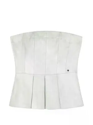 Armani Exchange Pleated Peplum Top