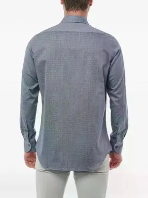 BAGUTTA Geometric-print Slim-fit Shirt
