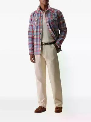 FORTELA Josh Checked Cotton Shirt - Blue
